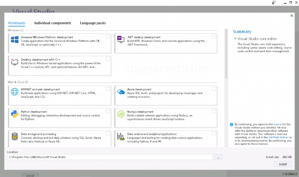 Cài đặt Visual Studio 2022 trên VPS hoặc Windows Server • ZingServer