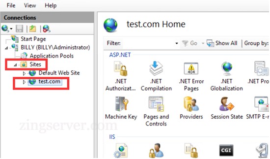 Cách thêm trang web mới vào IIS theo cách thủ công • ZingServer