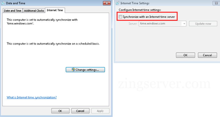Cách để đặt máy chủ NTP trên máy chủ Windows • ZingServer